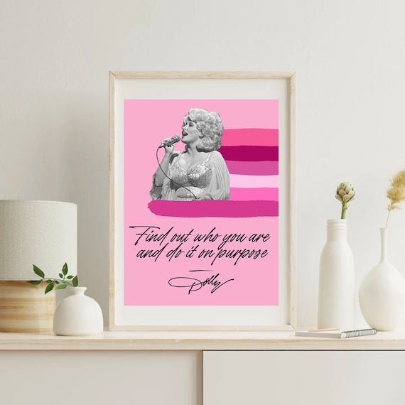 Dolly Parton Pink Digital Art Download Dolly Home Decor - Etsy