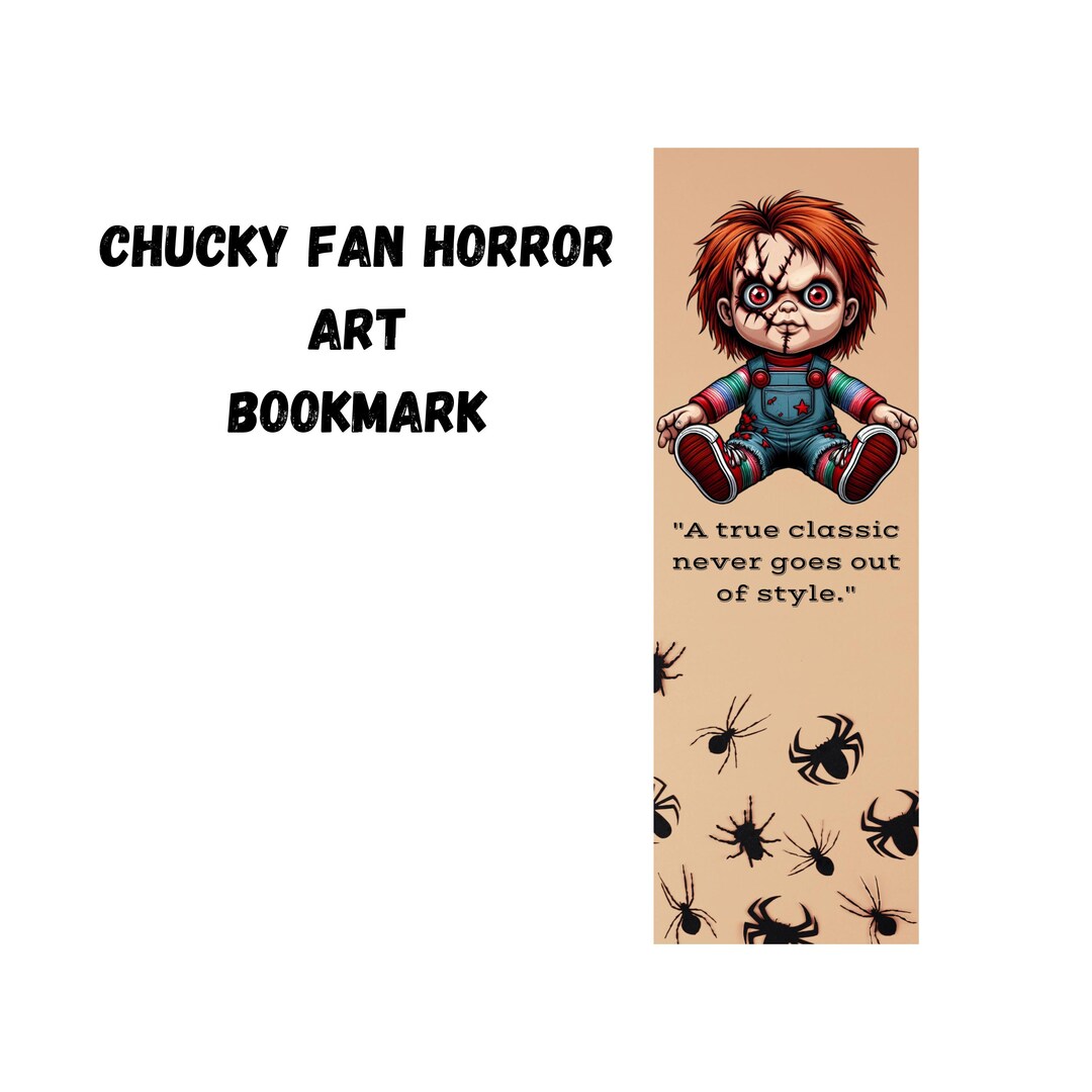 Chucky Fan Art Horror Digital Bookmark - Etsy