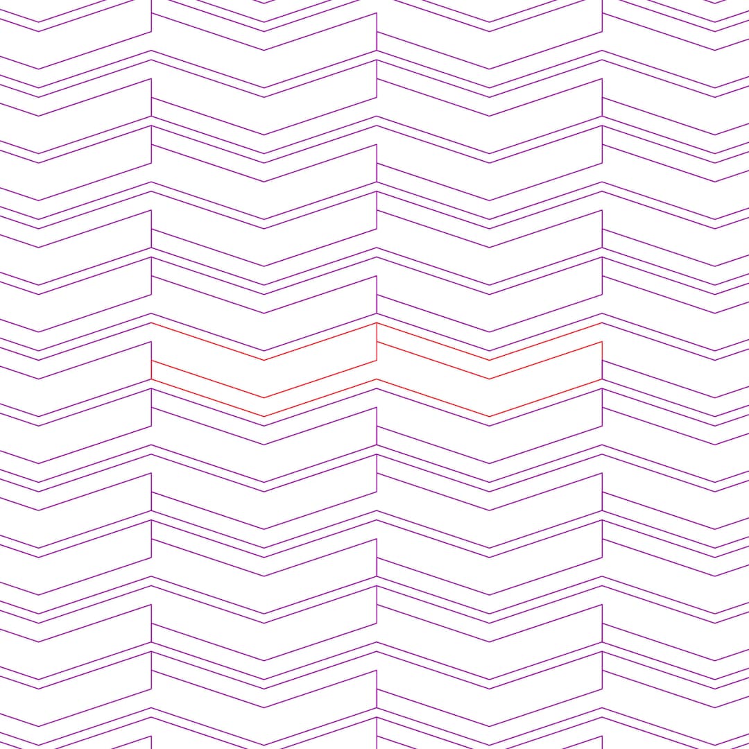 Chevron Towers #3 - Digital Quilting Design for Longarm Quilting ...