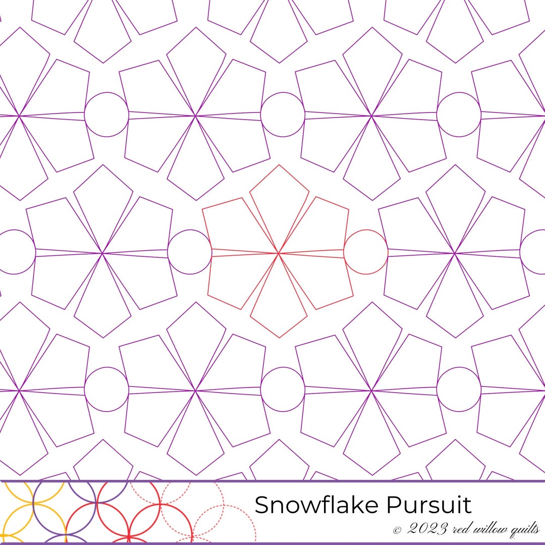Snowflake Pursuit - Digital Quilting Design for Longarm Quilting ...