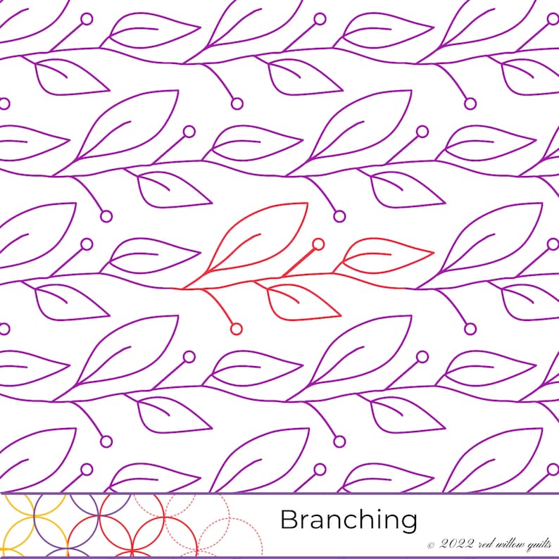 Branching (*BONUS Alternating Files!) - Digital Quilting Design for ...