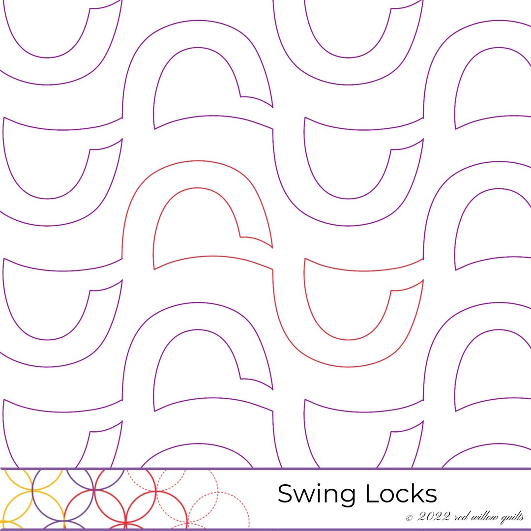 SWING LOCKS - Digital Quilting Design for Longarm Quilting (statler ...