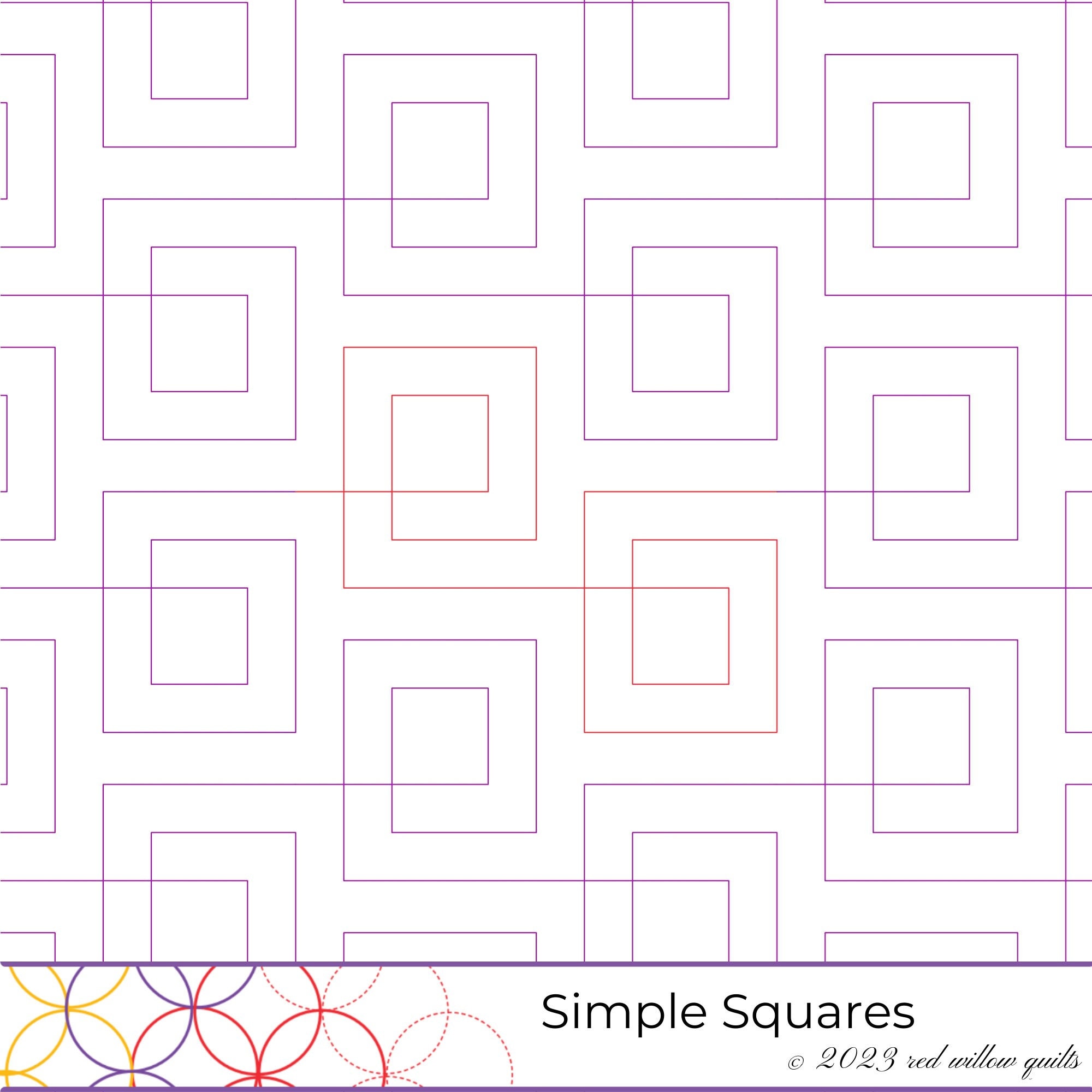 Simple Squares Digital Quilting Design for Longarm Quilting statler ...