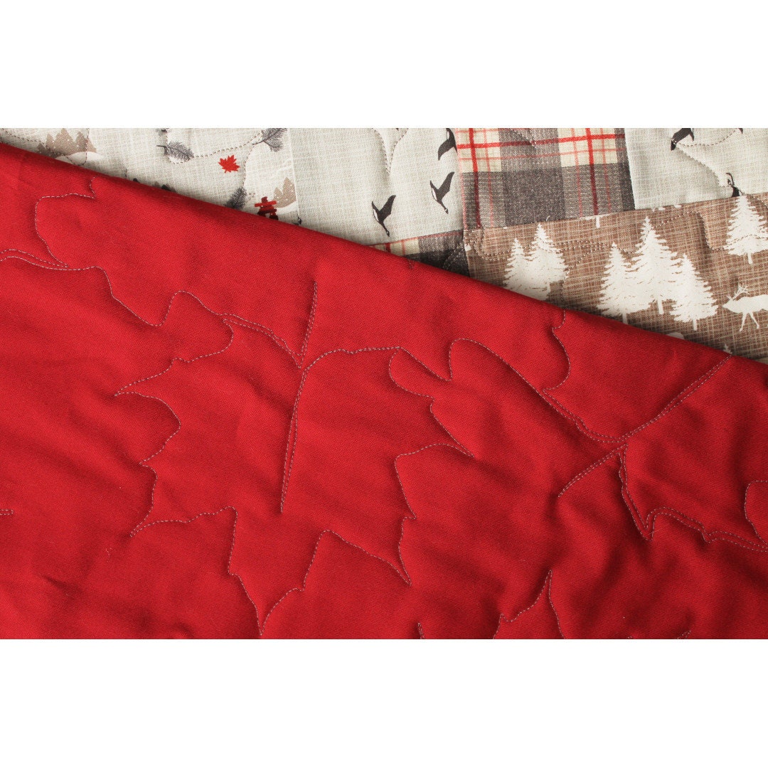 Double MAPLE LEAF - Digital Quilting Design for Longarm Quilting ...