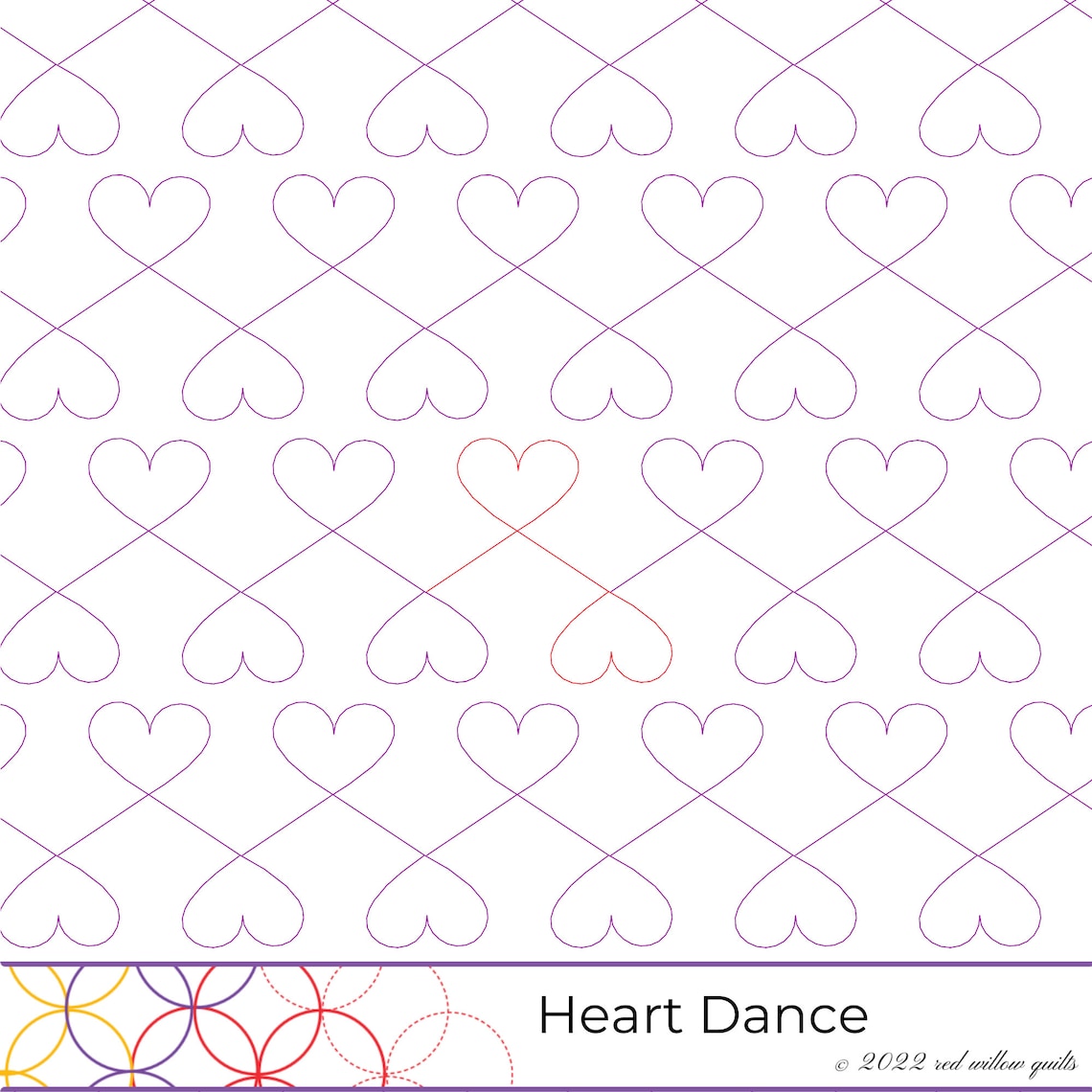 Heart Dance Digital Pantograph: Longarm Quilting Design (digital Download) - Etsy
