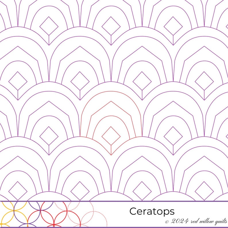 CERATOPS - Digital Quilting Design for Longarm Quilting (statler ...