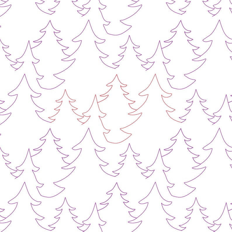 Evergreen Forest - Digital Quilting Design for Longarm Quilting ...