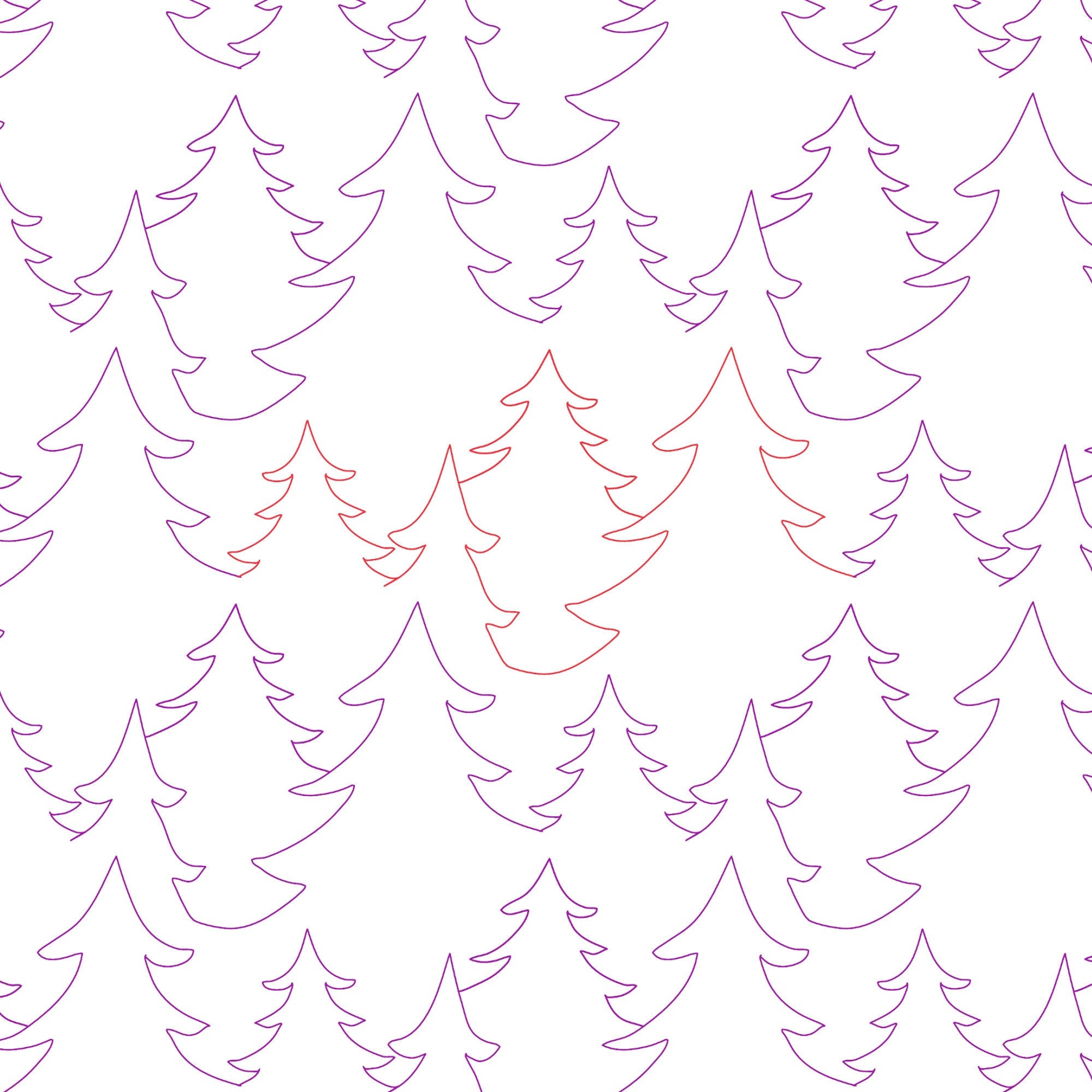 Evergreen Forest - Digital Quilting Design for Longarm Quilting ...