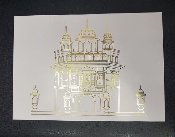 Sikhism Temple Drawing