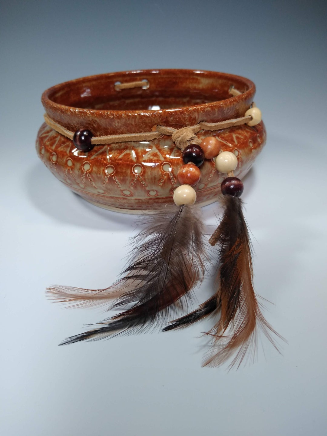 South Western Bowl | Native American | Hand Crafted and Carved | Rustic ...