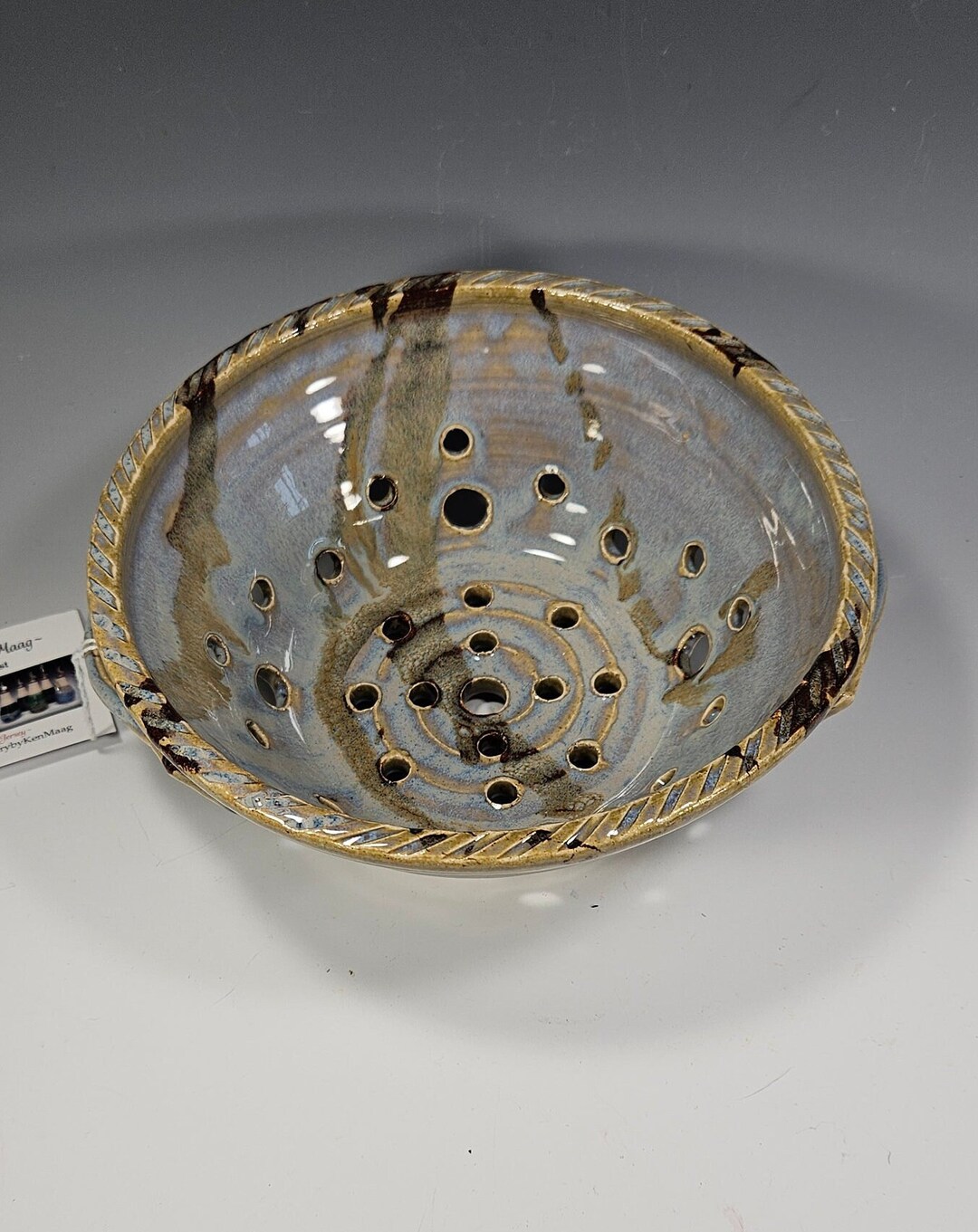 Colander Bowl BERRY Bowl Ceramic Berry Bowl-fruit Bowl-rinse Lettuce - Etsy