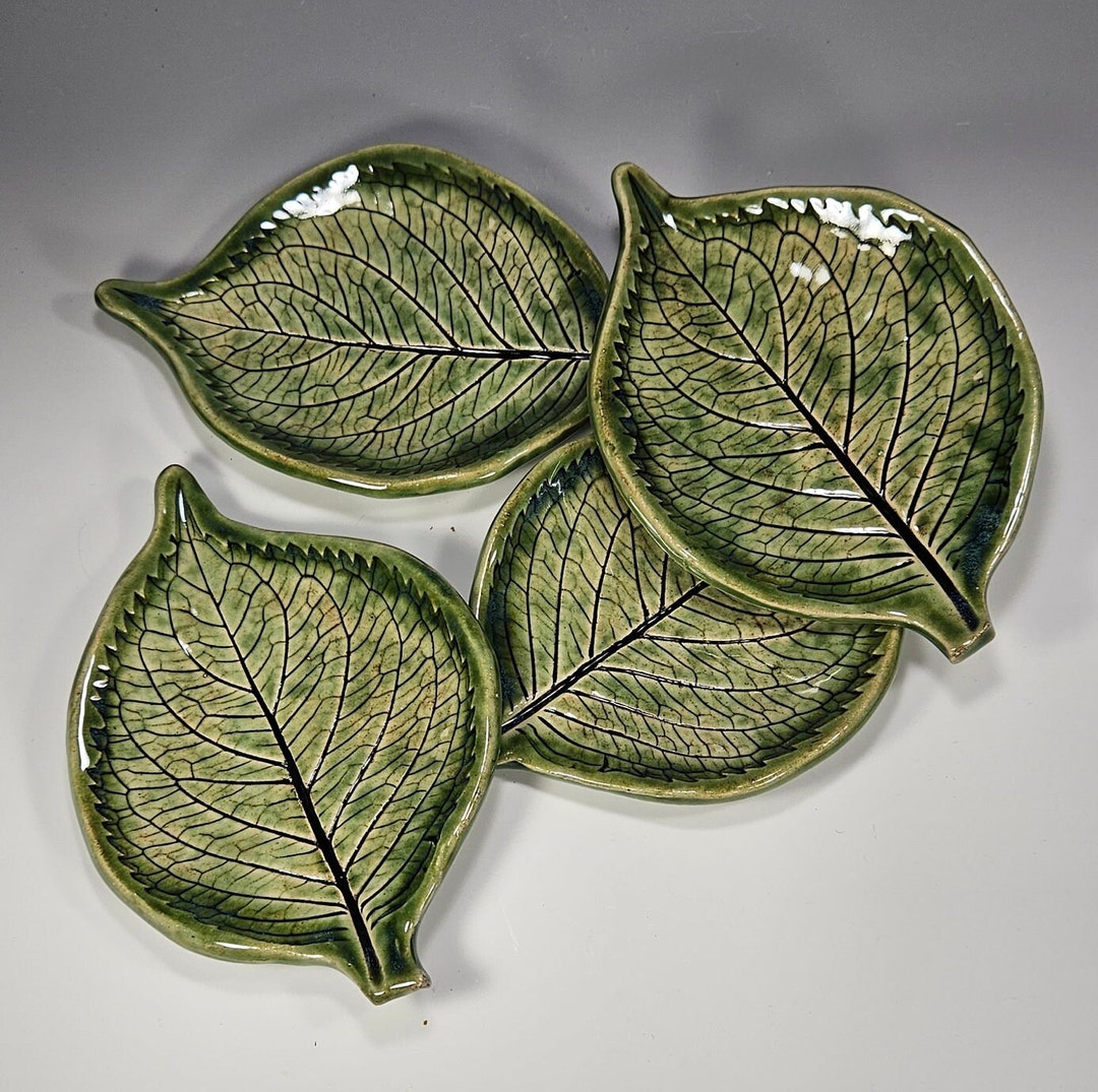 Spoon Rests-tea Bag Holder-hydrangea Leaves-trinkets Kitchen Spoon ...