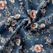 Block Print Fabric/handcrafted Japanese Floral Fabric: Satin, Chiffon ...