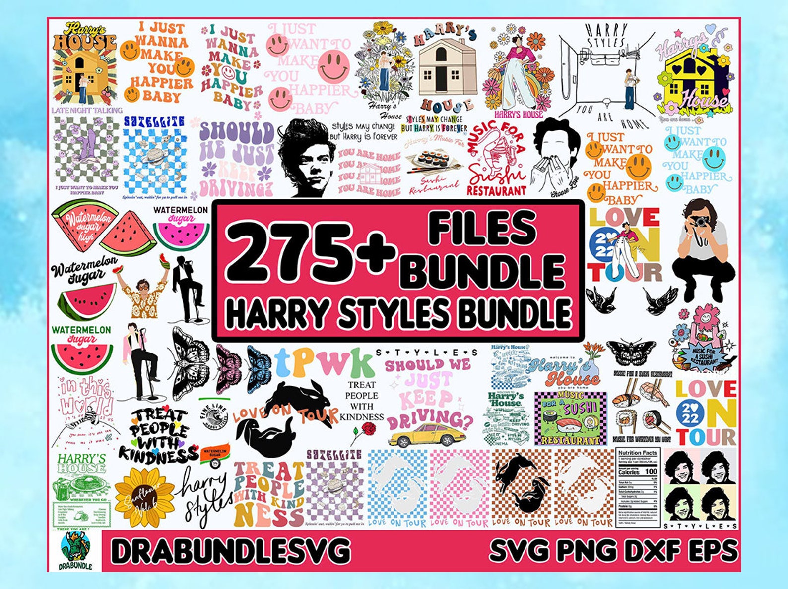 275 Harry Styles Bundle SVG , Harry Styles Cricut Svg , Harry Fine Line ...