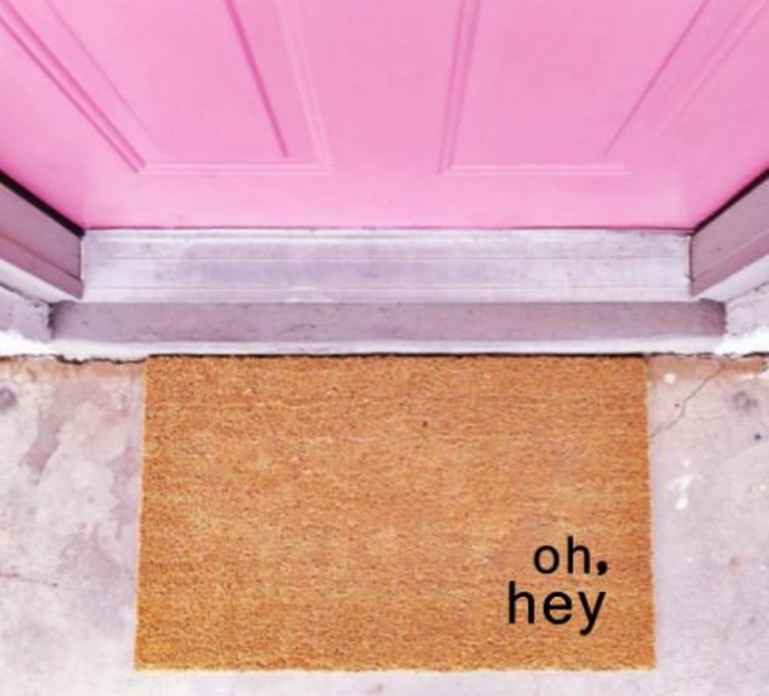 Oh Hey Door Mat | Hello Welcome Mat | Hand Painted, Custom Doormat ...