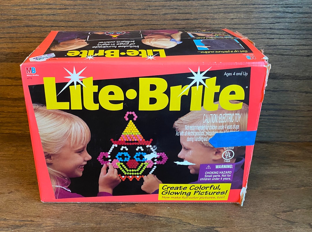 Vintage Lite-brite, Glowing Peg Art Toy - Etsy