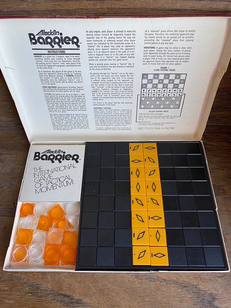 1975 Barrier Board Game - Etsy