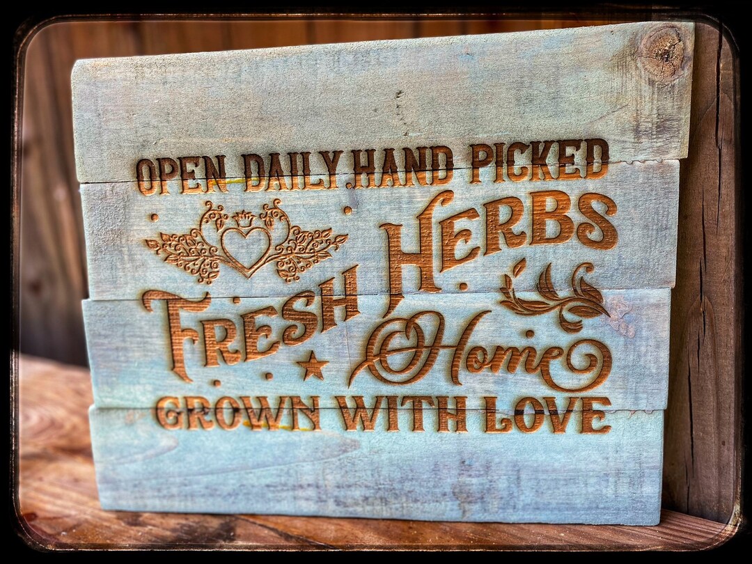 F001 - Fresh Herbs Wall Decor - Etsy