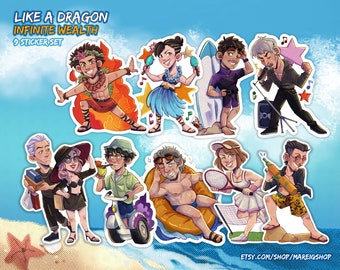 Yutaka Yamai Like a Dragon Infinite Wealth Sticker - Etsy