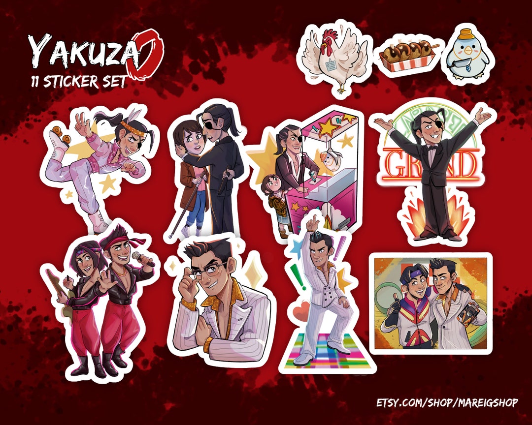 Yakuza 0 Sticker Set - Etsy