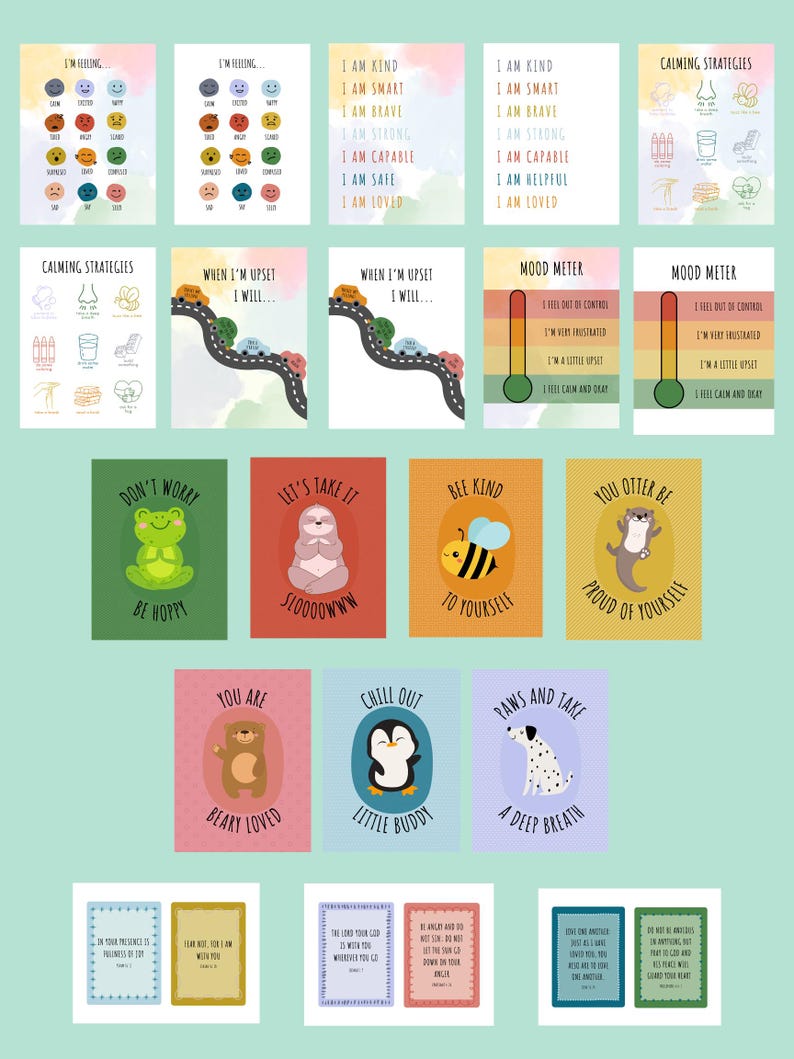 Calming Corner Posters | Printable Emotion Regulation for Kids ...