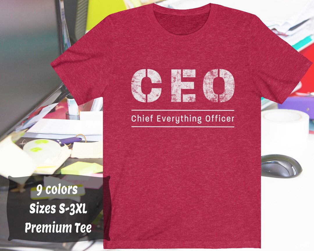Unisex Jersey T-shirt CEO Chief Everything Officer - Etsy