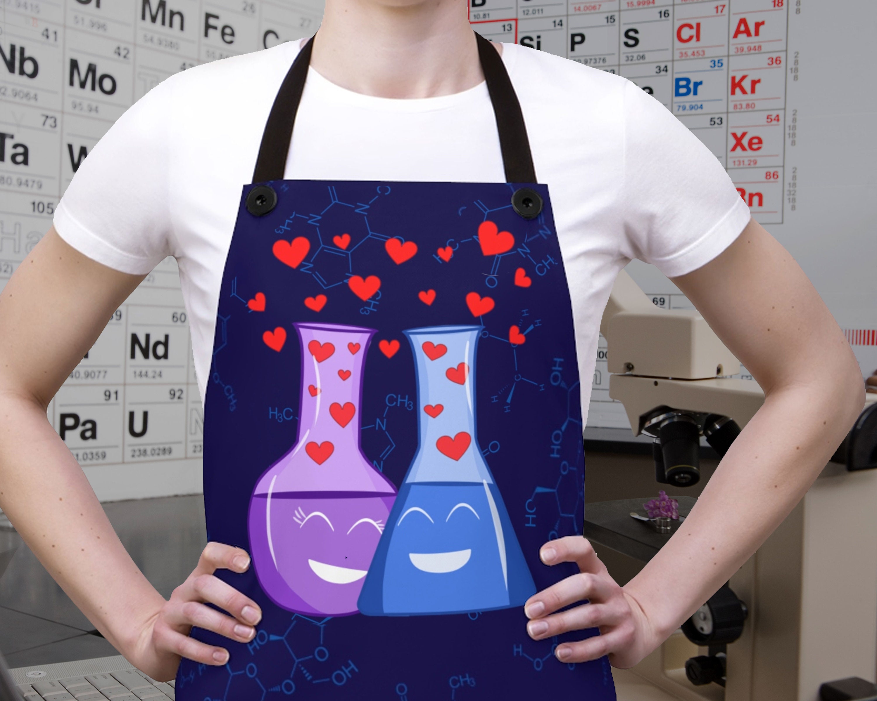 Cartoon Science Apron