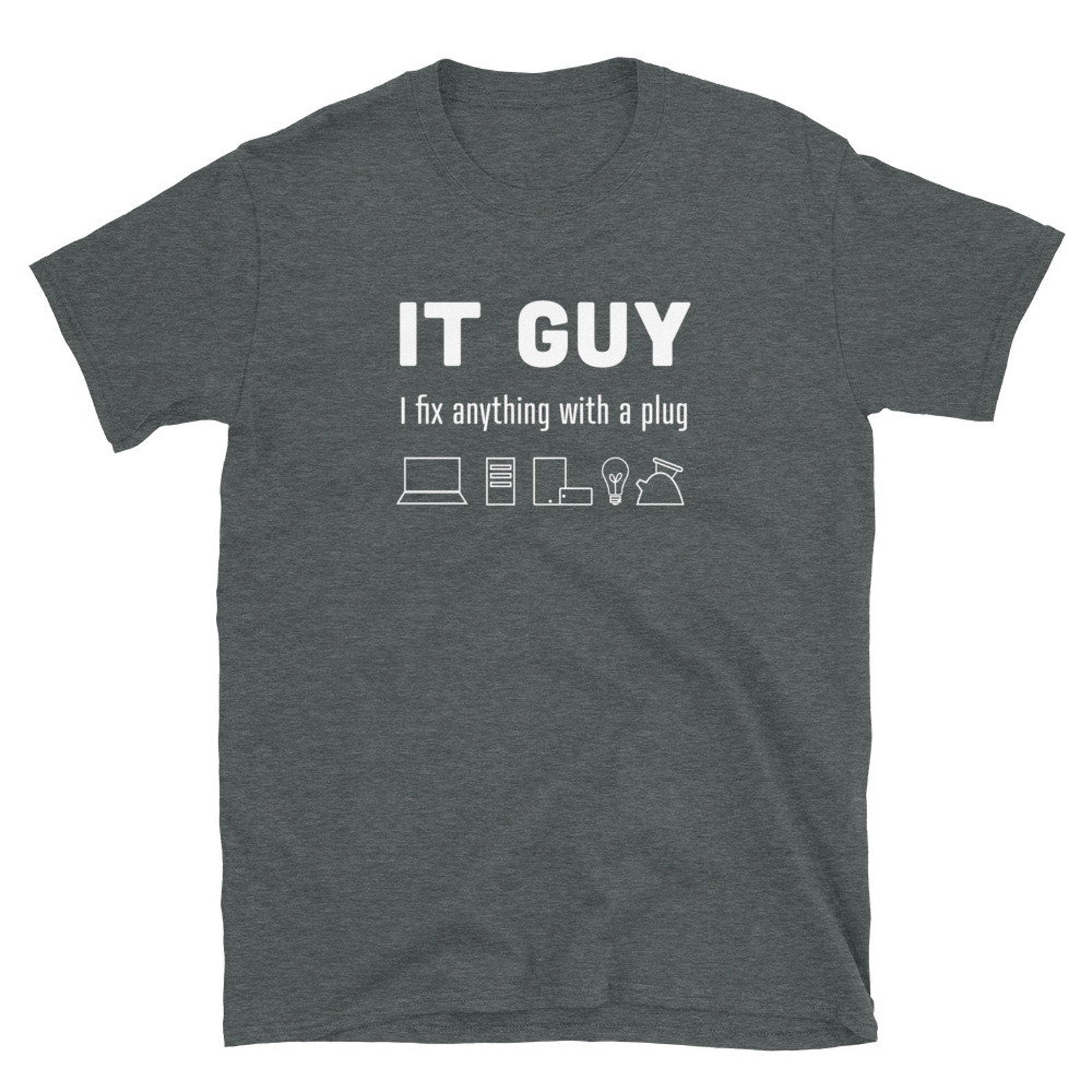 IT Guy Funny Gift I Fix Everything With a Plug T-shirt. - Etsy
