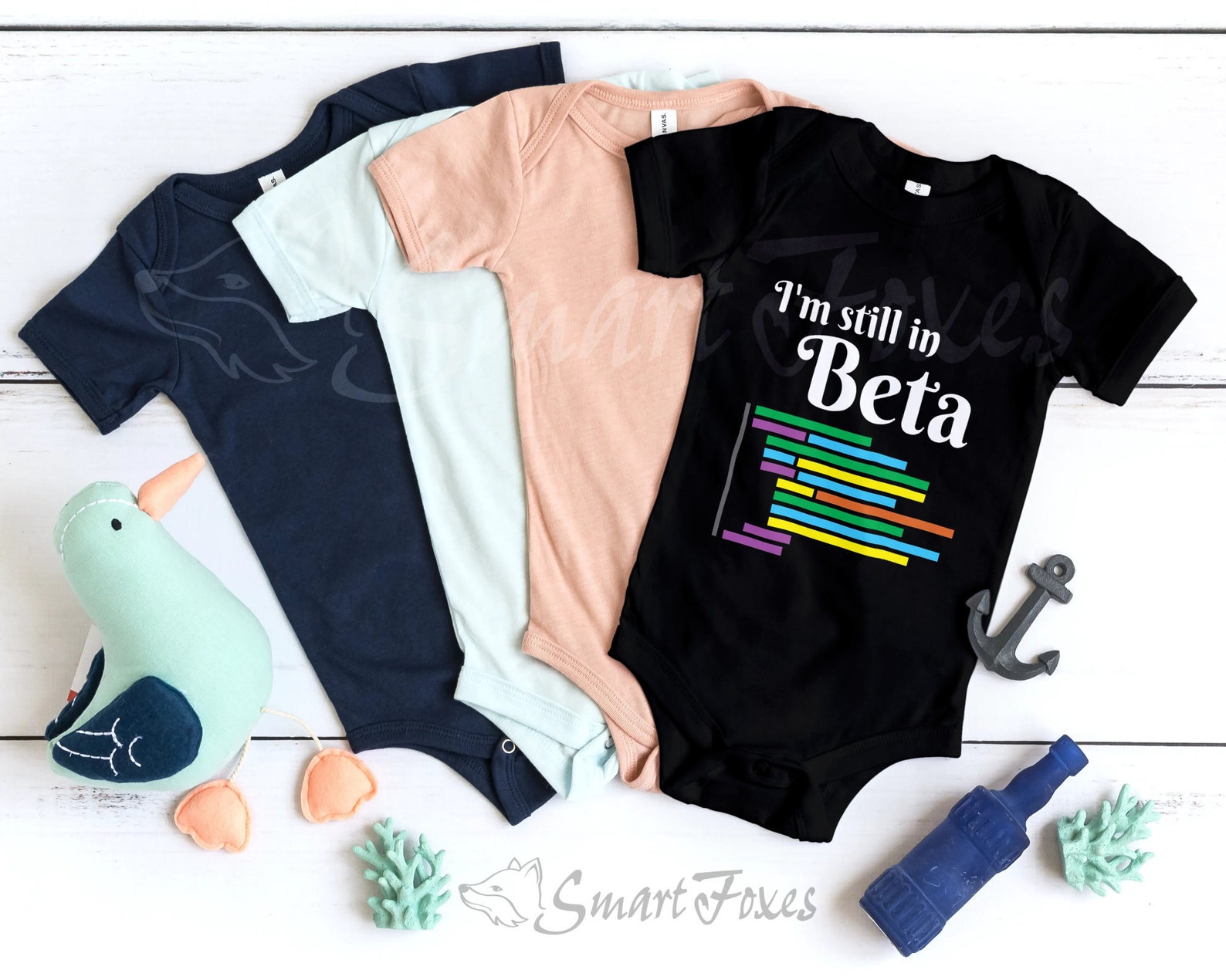 Still in Beta - Funny Short Sleeve Baby Bodysuit for Baby of ...
