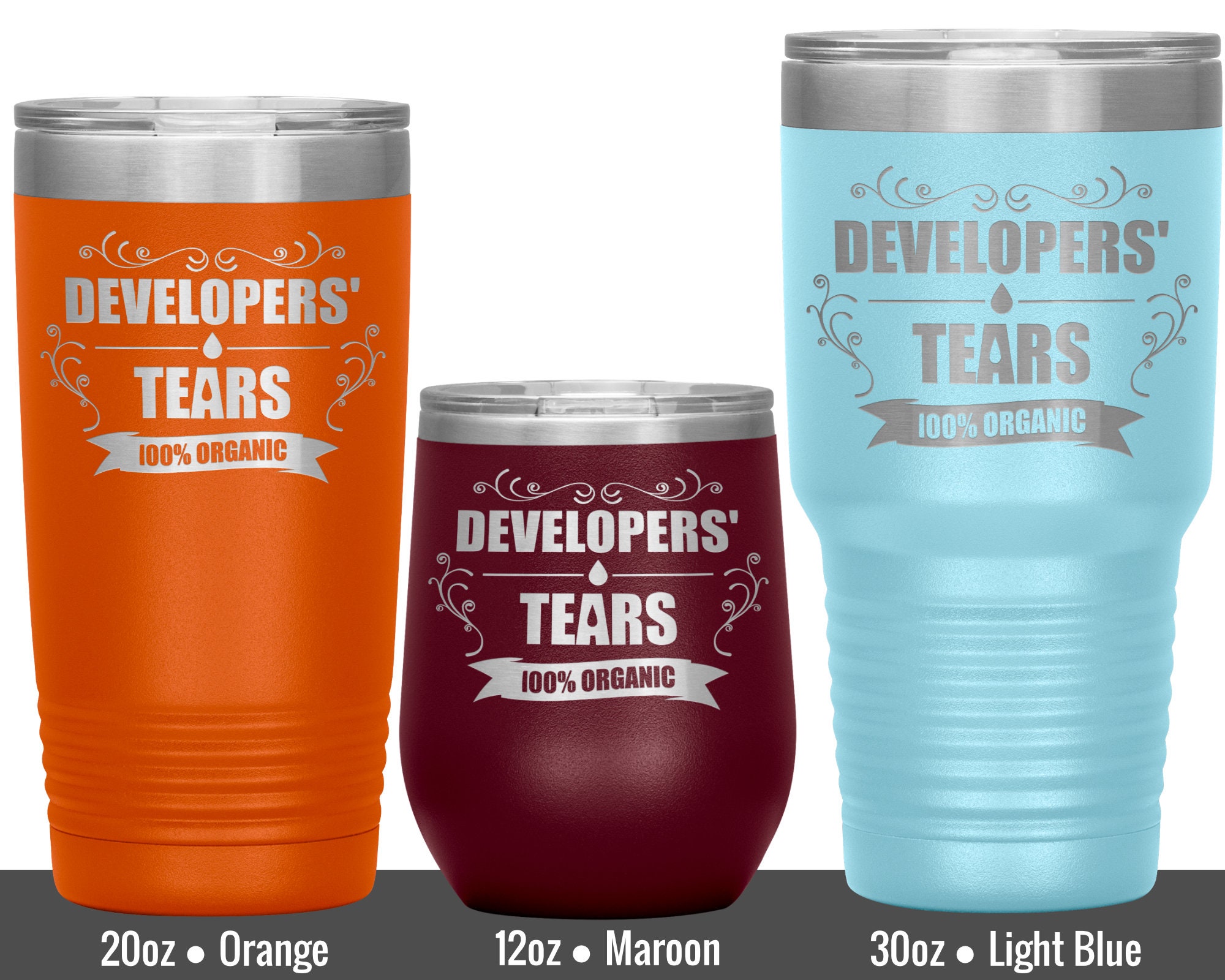 Gift for QA Testers: Developers' Tears Tumbler. Funny - Etsy