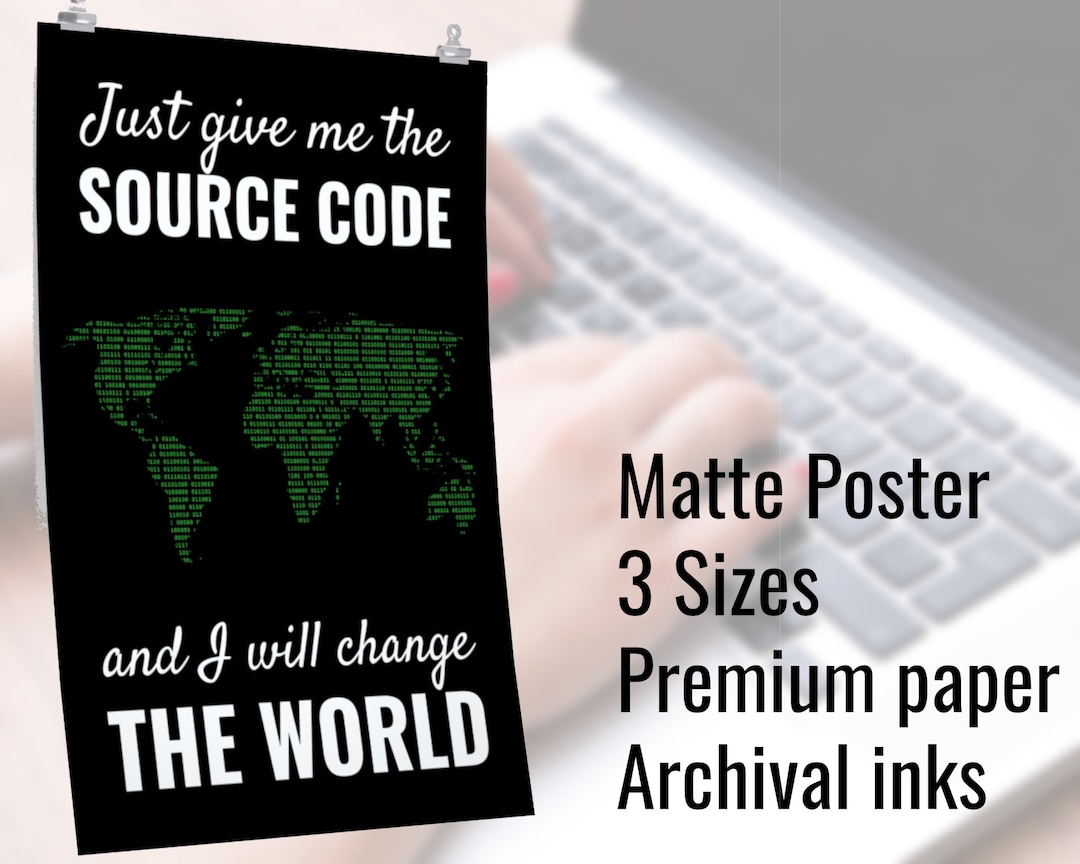 Software Engineer Poster: Funny Motivational Gift for Computer ...