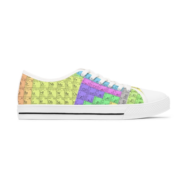 Science Shoes: Periodic Table Low Top Sneakers for Chemistry - Etsy
