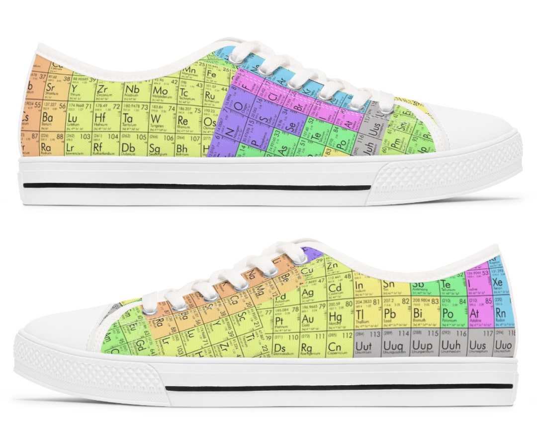 Science Shoes: Periodic Table Low Top Sneakers for Chemistry Teachers ...