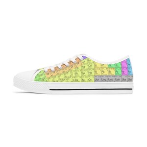 Science Shoes: Periodic Table Low Top Sneakers for Chemistry Teachers ...