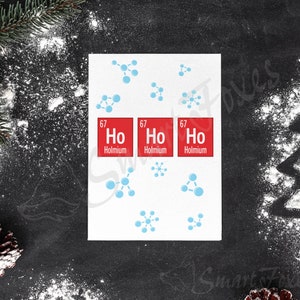 Printable Christmas - Instant Download Card for Science and Chemistry ...