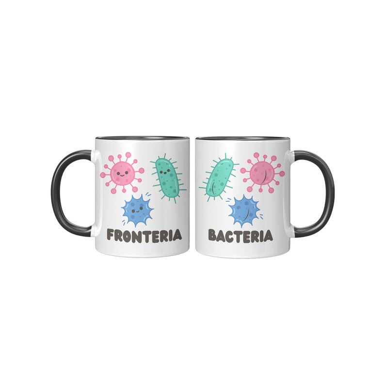 Bacteria & Fronteria Mug - Funny Science Gift for Biologist, Lab ...