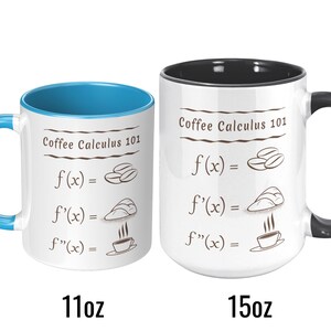 Funny Gift for Math Geeks: Coffee Calculus 101 Mug. Present for ...