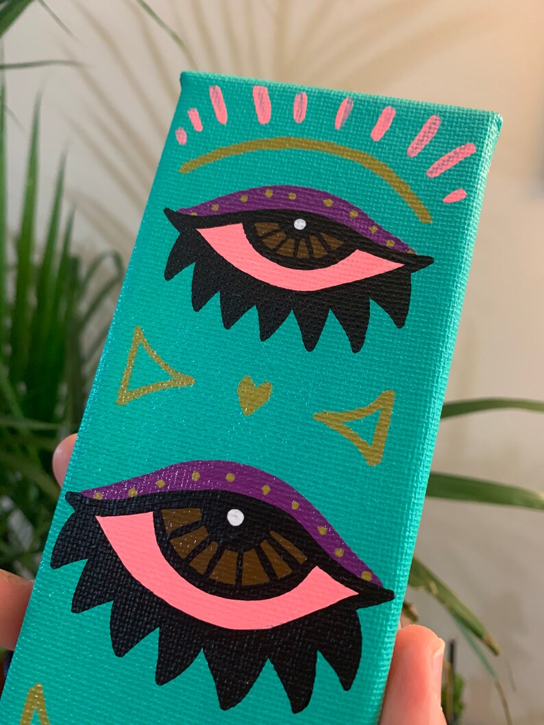 Third Eye Trippy Painting | Eye Painting | Eye Wall Art | Trendy Wall ...