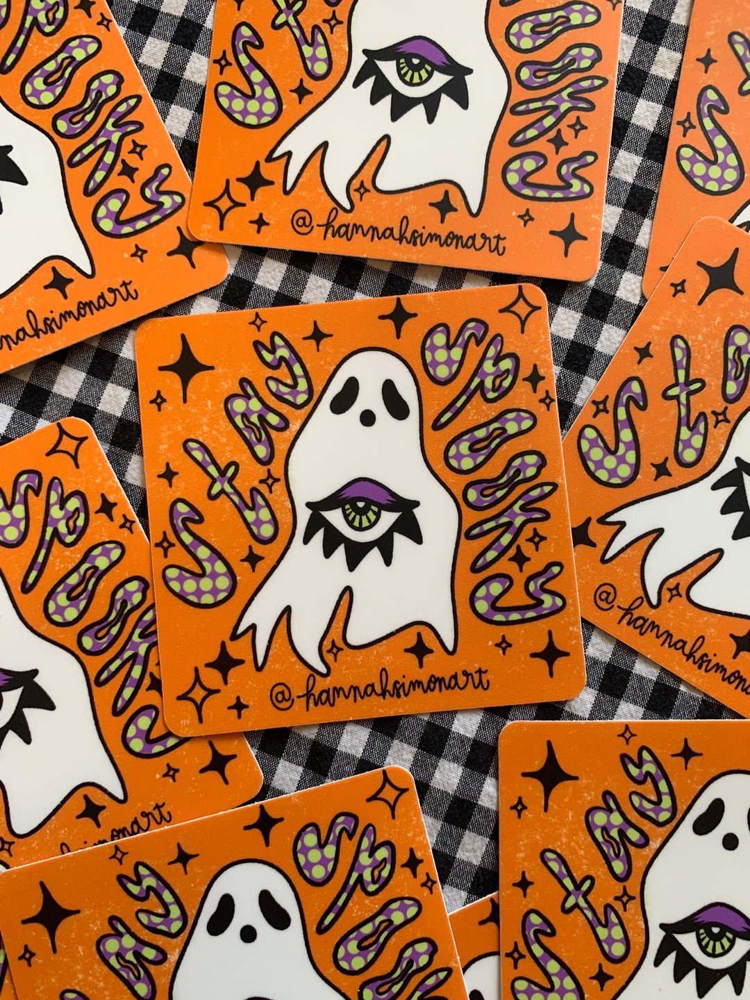 Stay Spooky Ghost Vinyl Sticker | Spooky Sticker | Stickers for ...