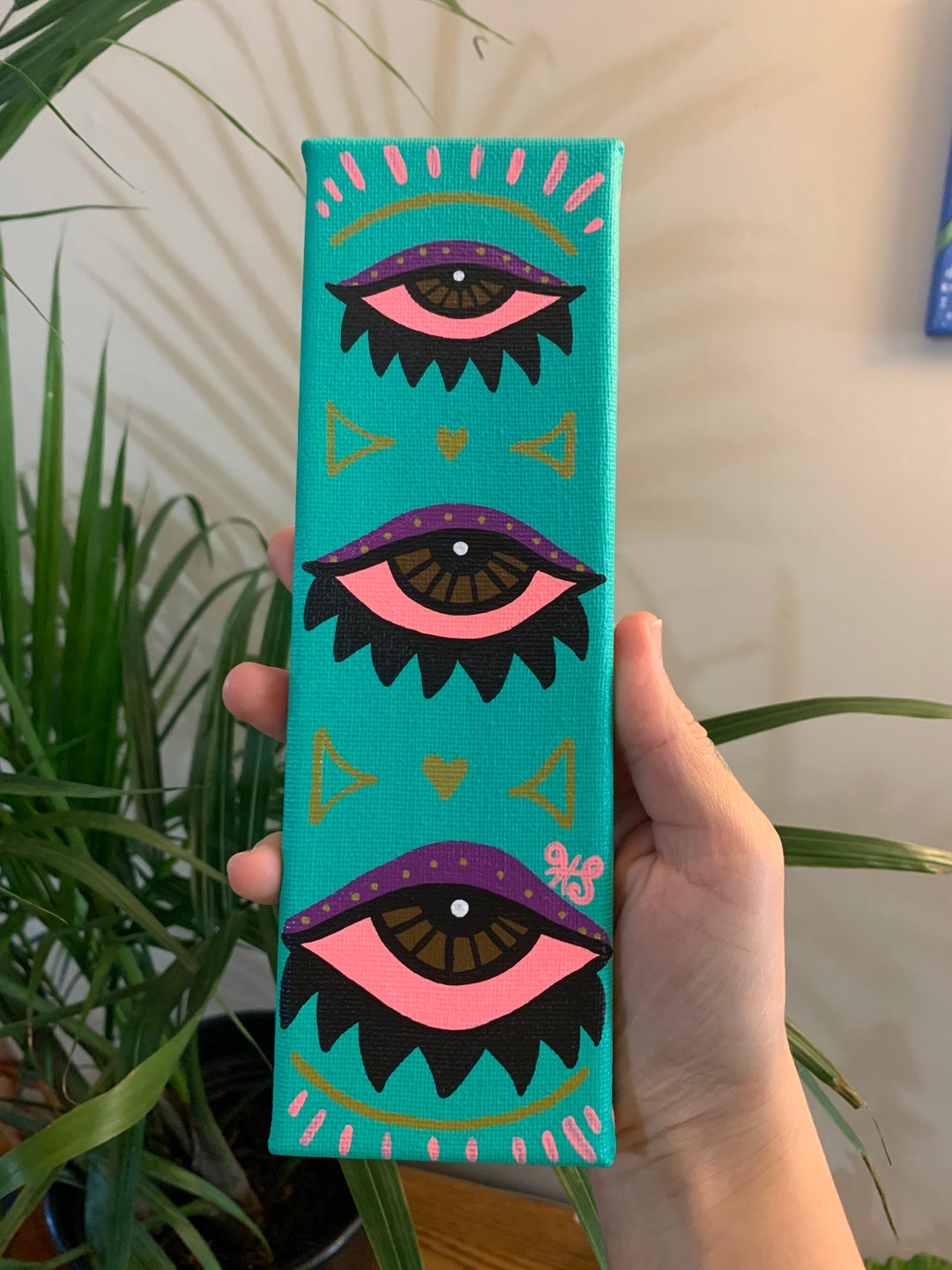 Third Eye Trippy Painting | Eye Painting | Eye Wall Art | Trendy Wall ...