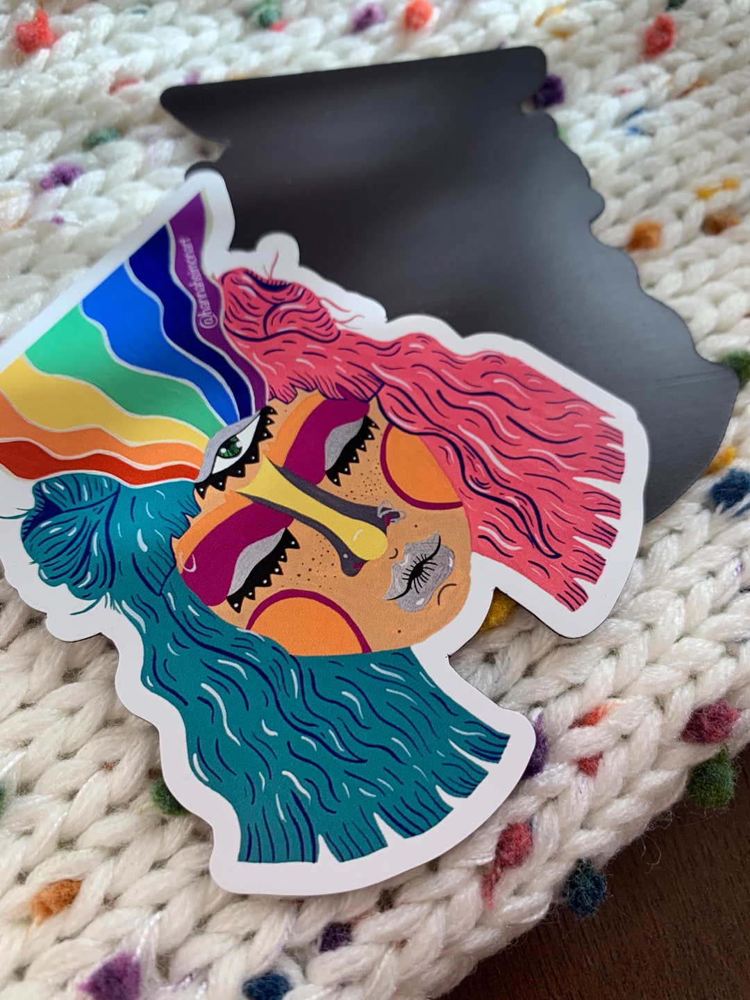 Exist Loudly Magnet | Third Eye Rainbow Magnet - Etsy