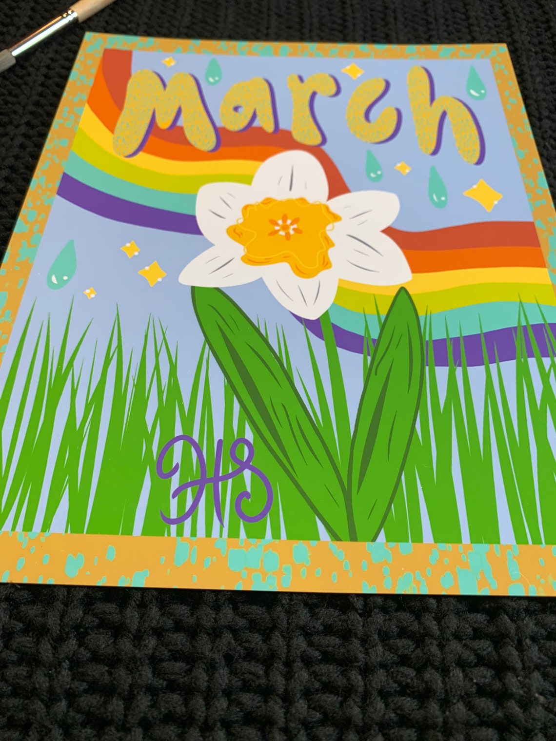March Birth Flower Print | March Birth Print | Daffodil Print | March ...