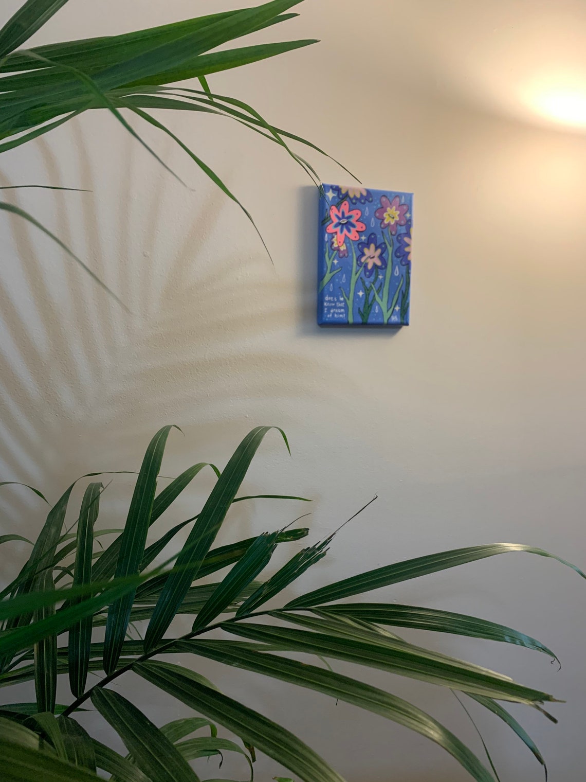 Does He Know Flower Garden Original Painting - Etsy