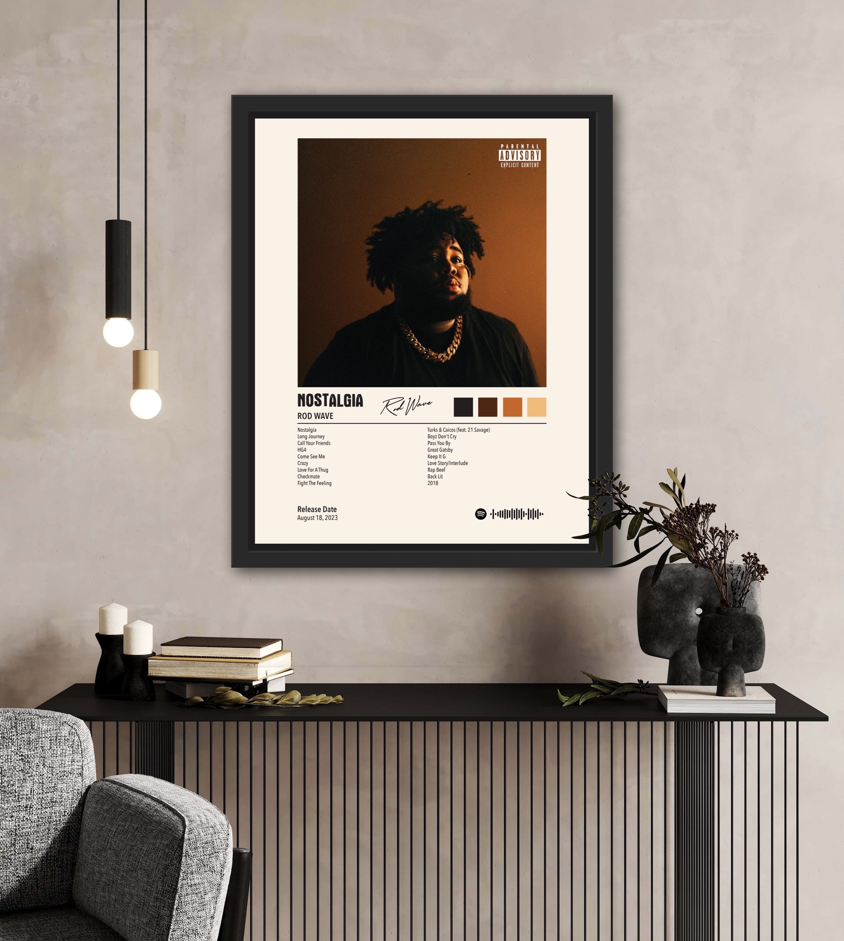 Rod Wave – Nostalgia Album Cover Poster – Digital Download | Wall Art ...