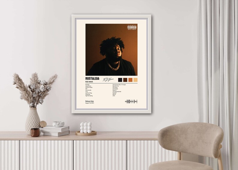 Rod Wave – Nostalgia Album Cover Poster – Digital Download | Wall Art ...