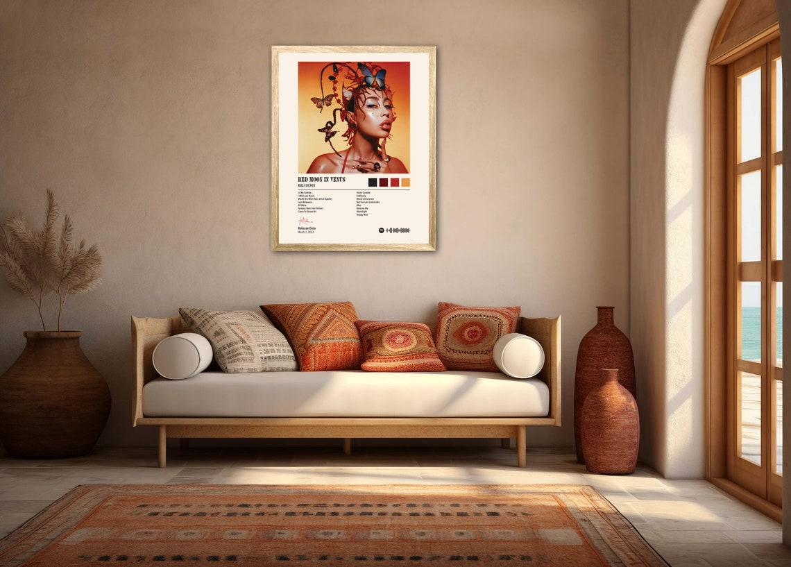 Kali Uchis Red Moon in Venus Album Cover Poster Digital Download Wall ...
