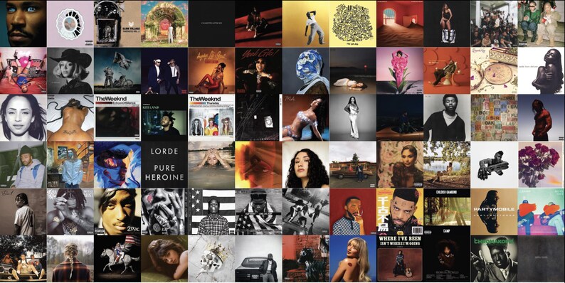 300 PCS, 12x12 Square Album Cover Posters Digital Download Minimalist ...