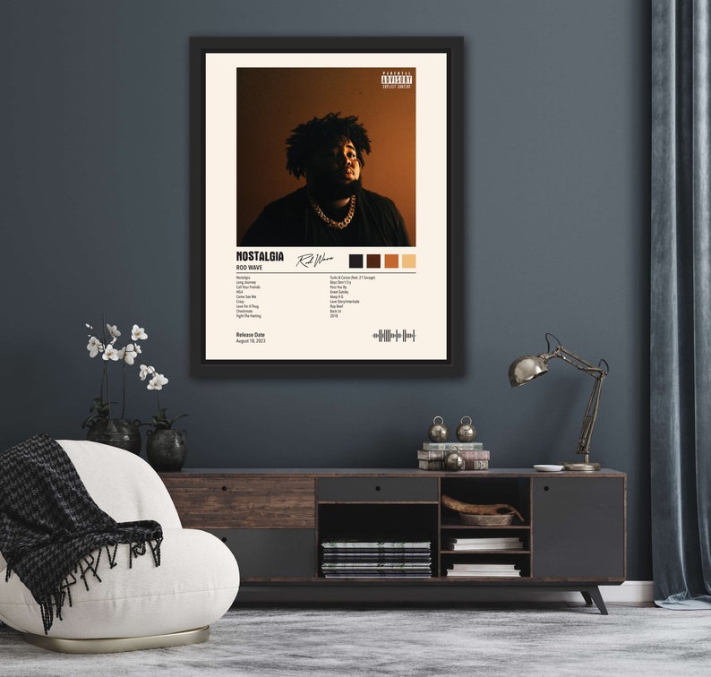 Rod Wave – Nostalgia Album Cover Poster – Digital Download | Wall Art ...