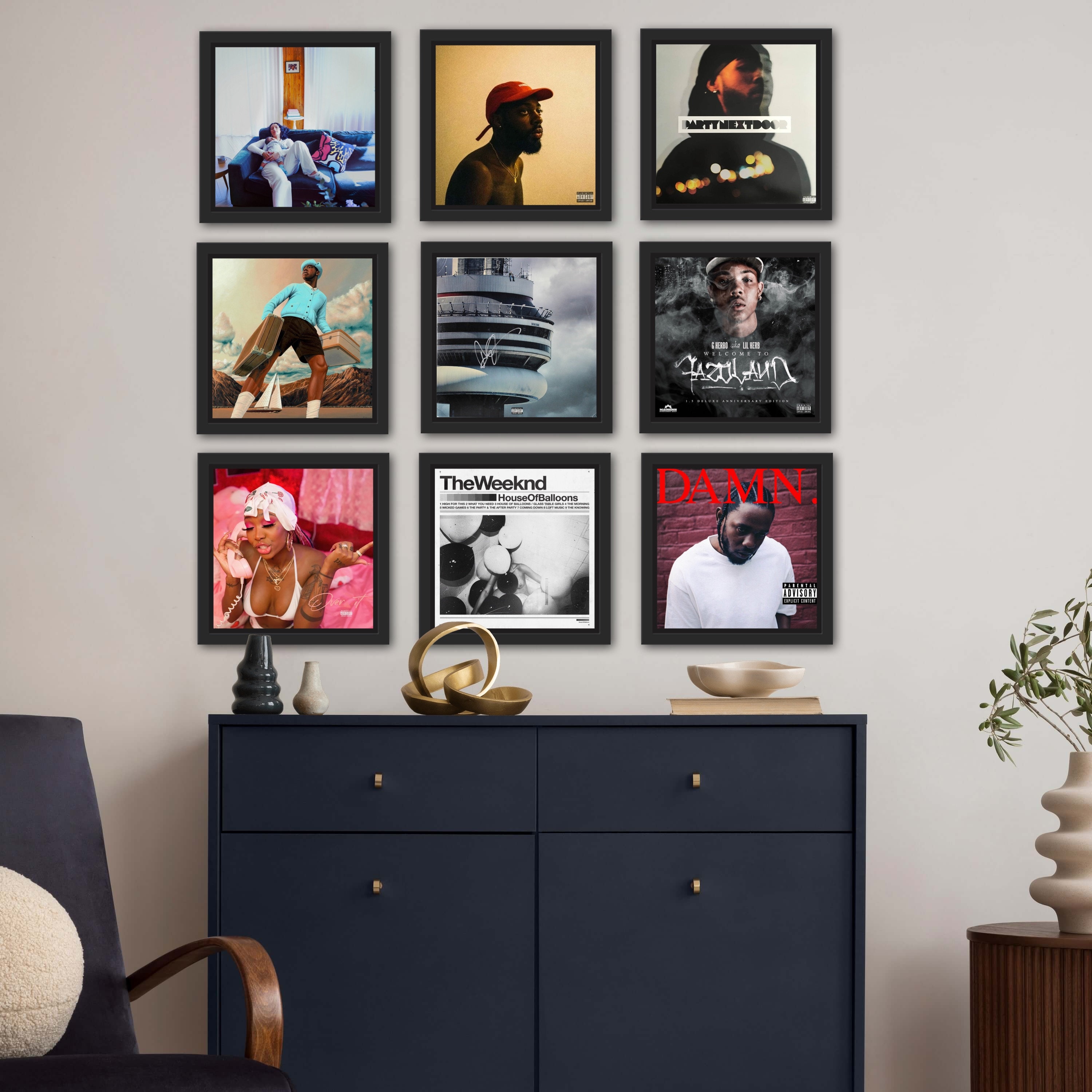 300 PCS, 12x12 Square Album Cover Posters Digital Download Minimalist ...