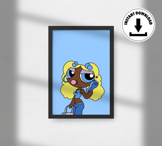 Powerpuff Girls Inspired Bubbles Poster Instant Download | Etsy